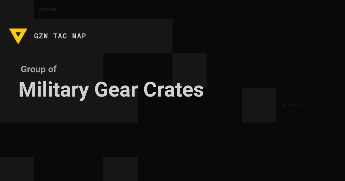 Military Gear Crates in Gray Zone Warfare (GZW) – All Locations
