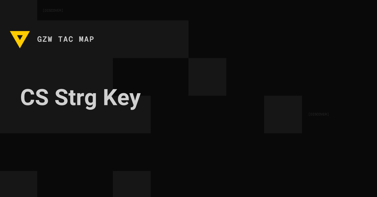 Construction Site Storage Key (CS Strg) — Gray Zone Warfare | GZW Tac Map