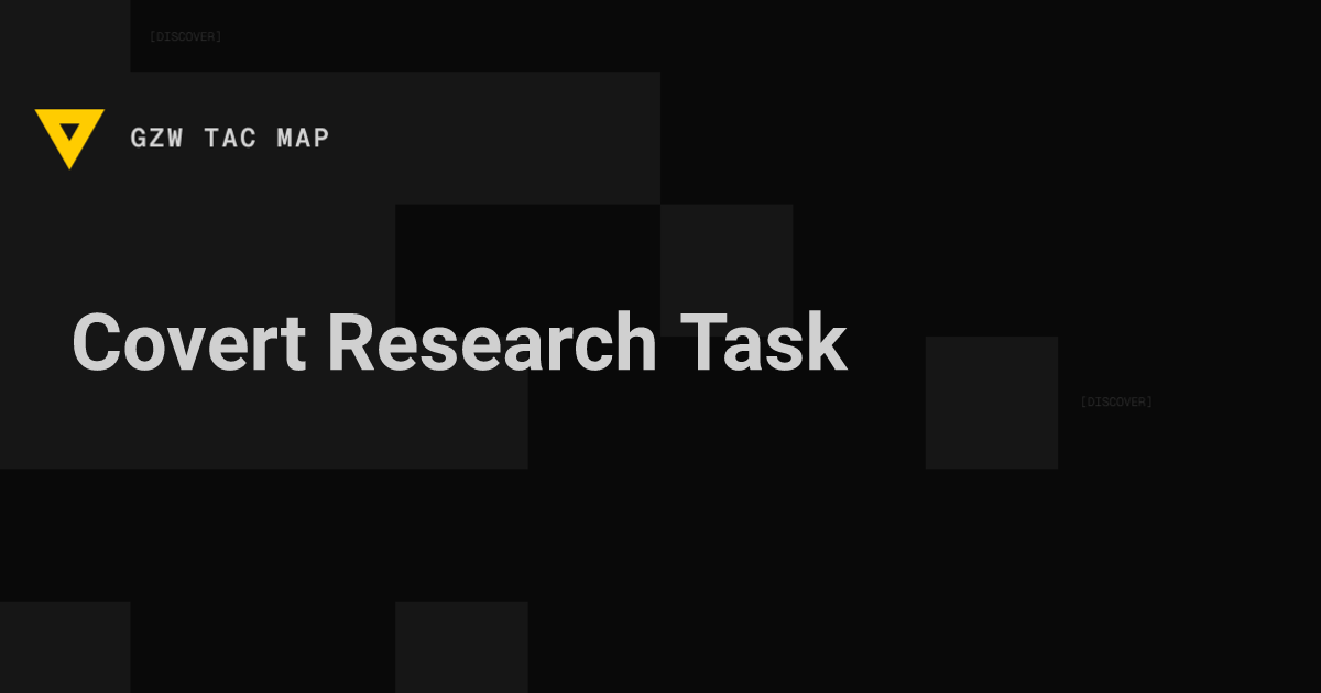 Covert Research (LabRat) — Gray Zone Warfare | GZW Tac Map