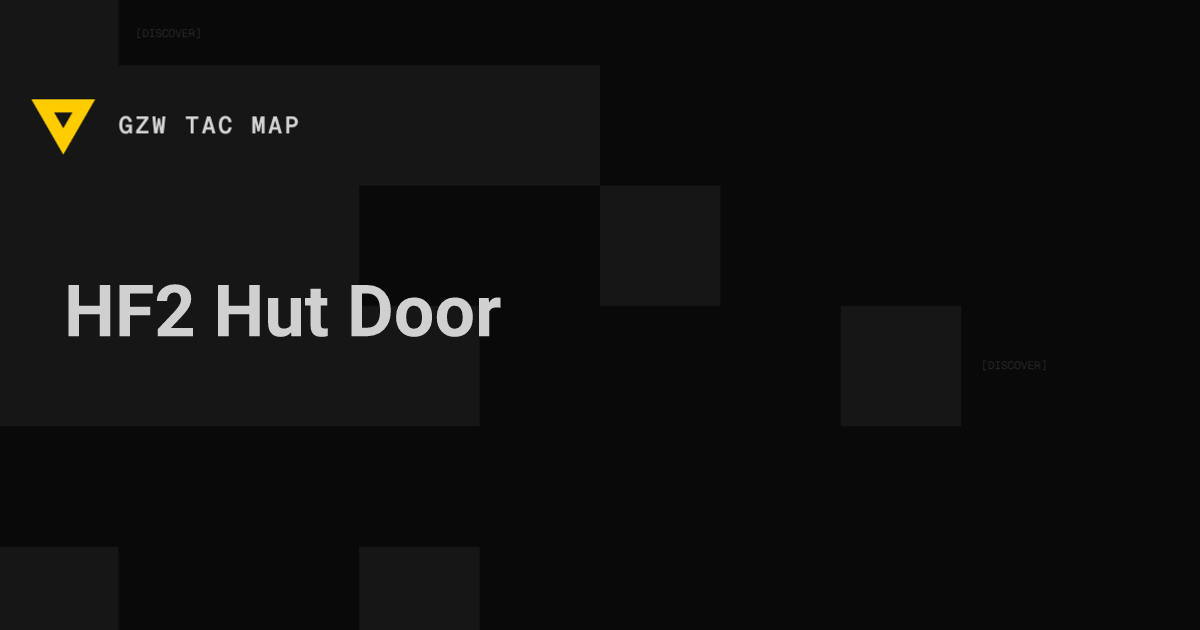 HF2 Hut Door — Gray Zone Warfare | GZW Tac Map