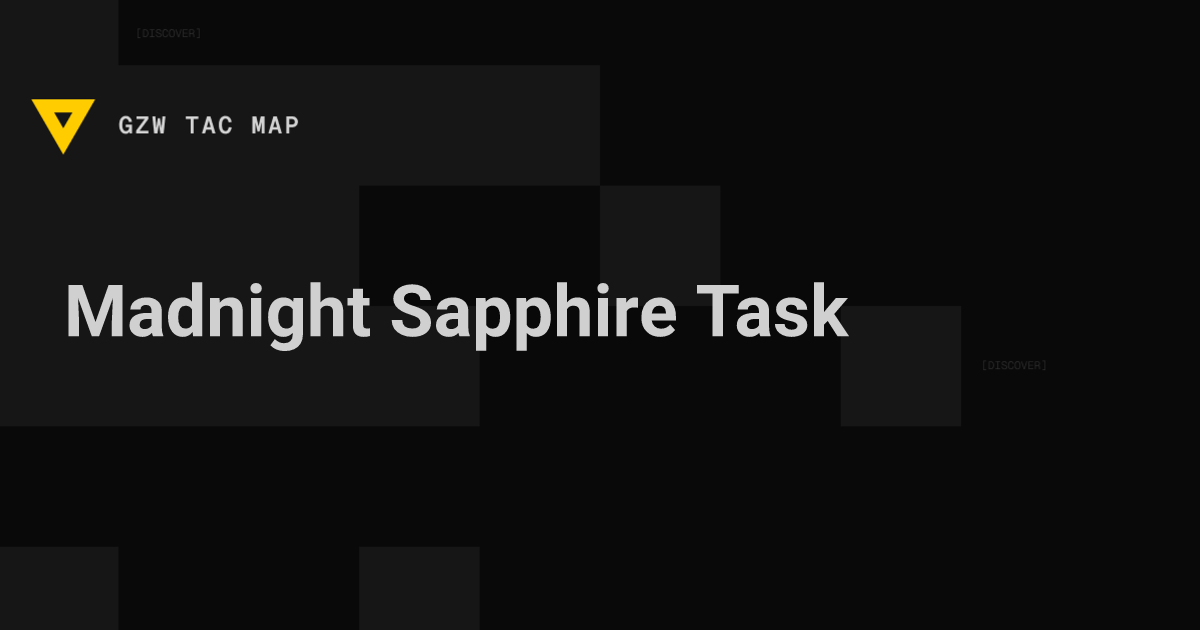 Madnight Sapphire (Handshake) — Gray Zone Warfare | GZW Tac Map