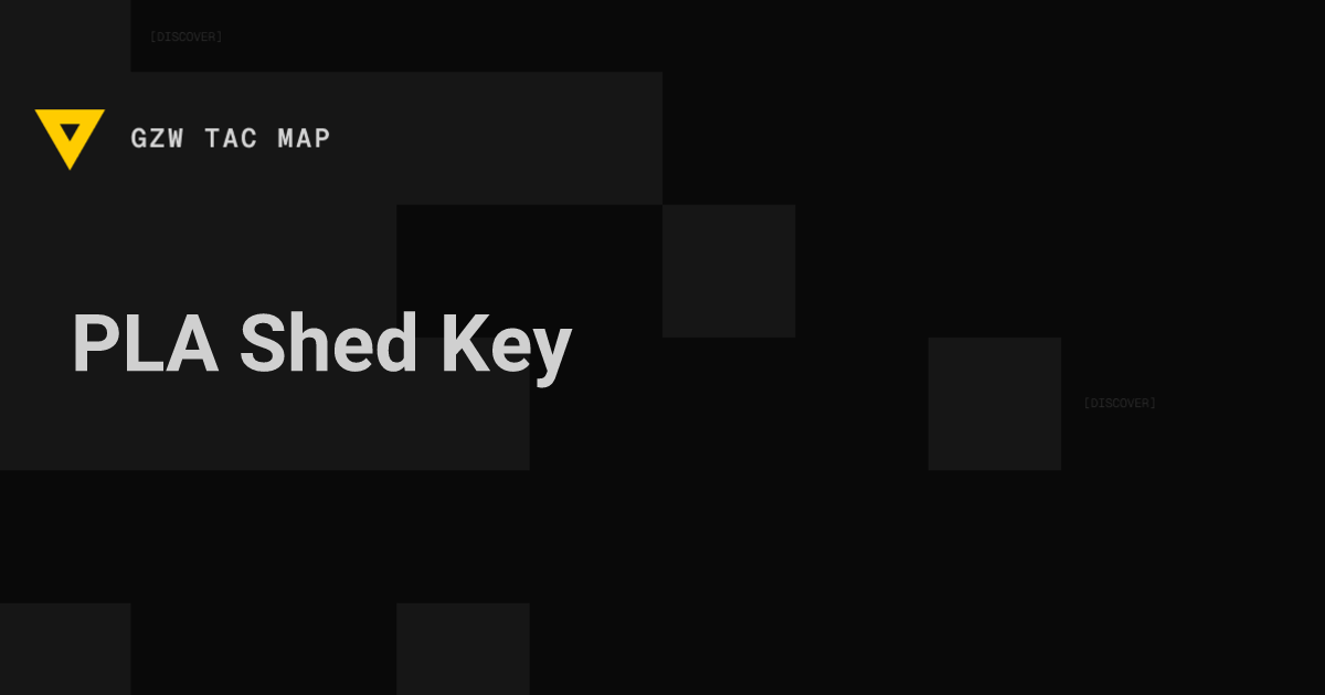 Airport Storage Shed Key (PLA Shed) — Gray Zone Warfare | GZW Tac Map