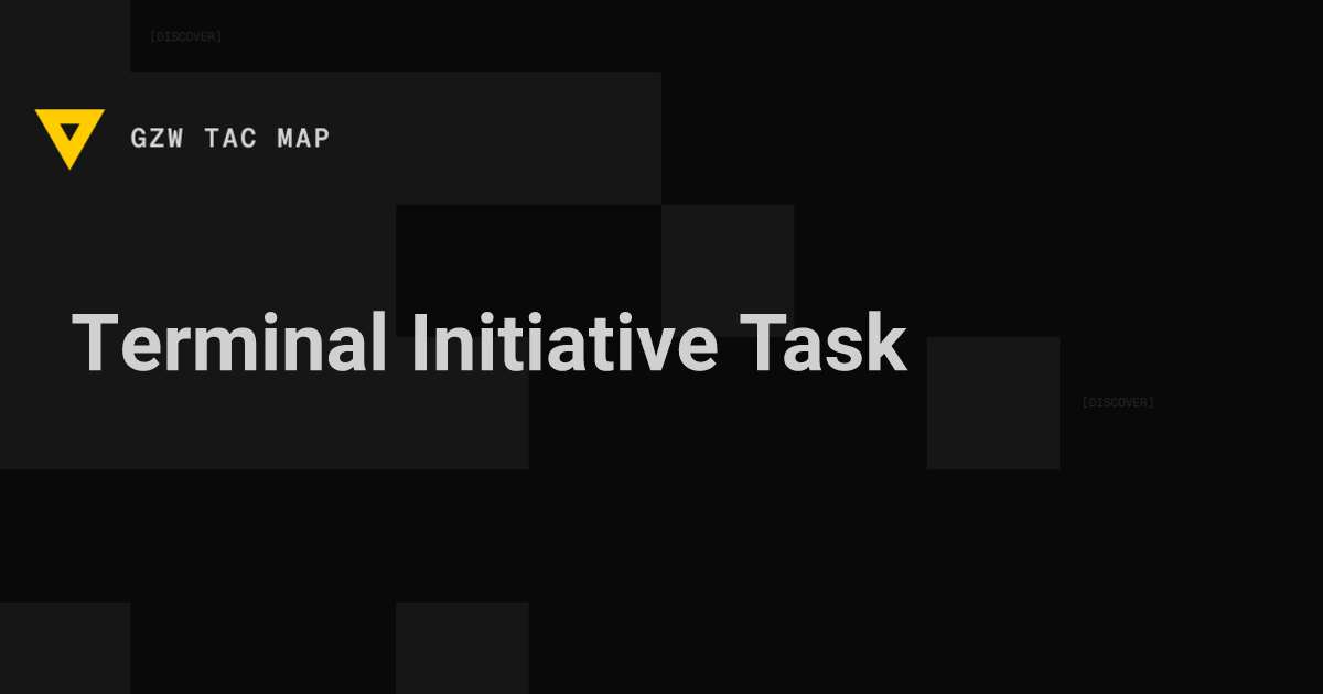 Terminal Initiative (Handshake) — Gray Zone Warfare | GZW Tac Map