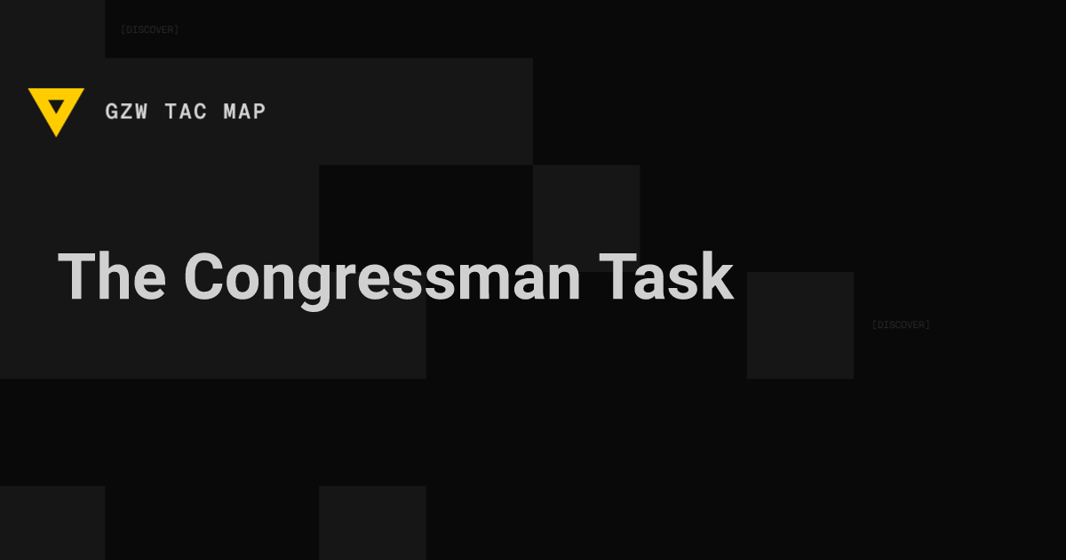 The Congressman (Handshake) — Gray Zone Warfare | GZW Tac Map