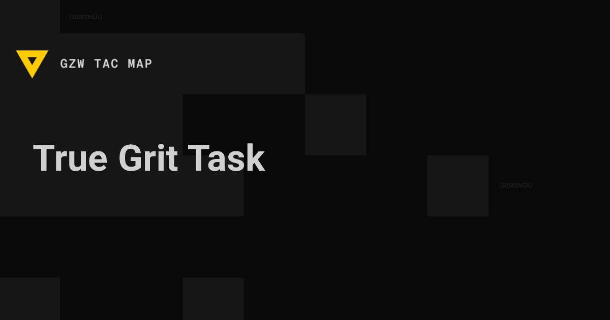 True Grit (Handshake) — Gray Zone Warfare | GZW Tac Map