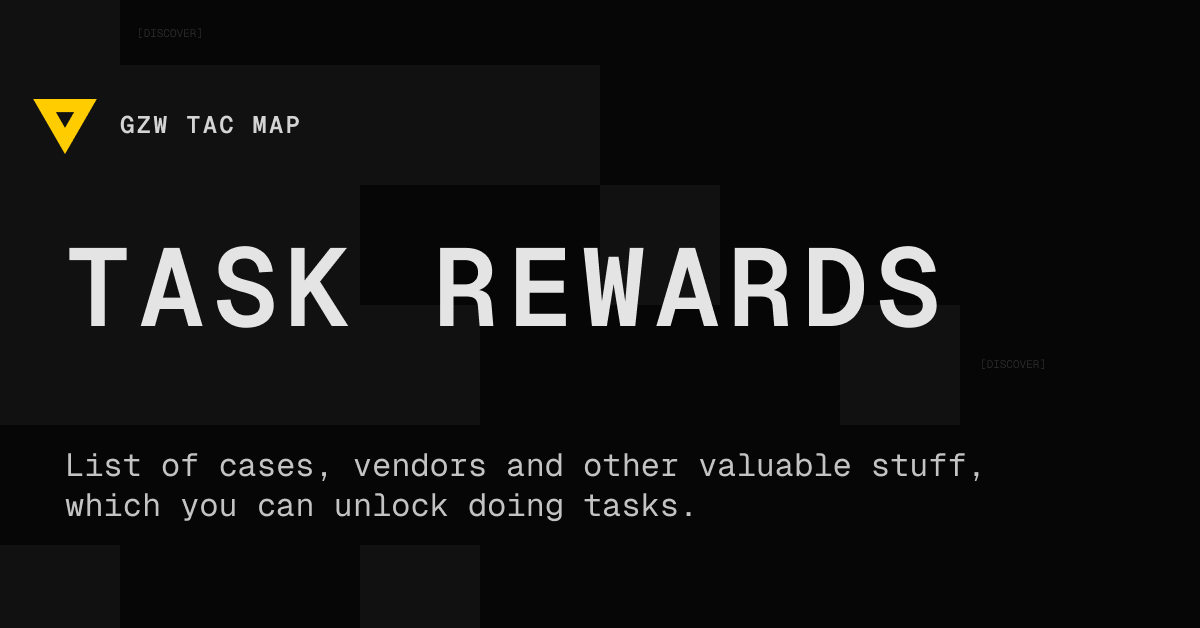 Gray Zone Warfare Tasks Rewards | GZW Tac Map